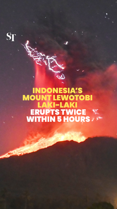Indonesia’s Mount Lewotobi Laki-laki erupts twice within 5 hours