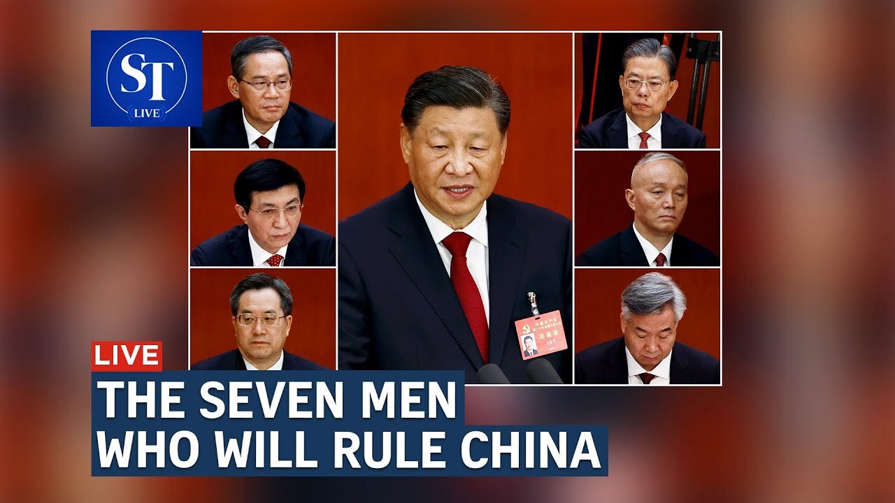 China's new top leadership stacked with Xi loyalists | ST LIVE video ...