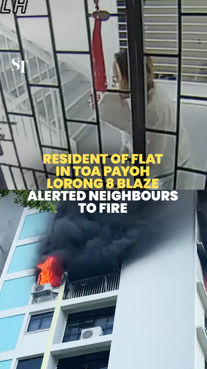 Resident of flat in Toa Payoh Lorong 8 fire alerted neighbours to fire